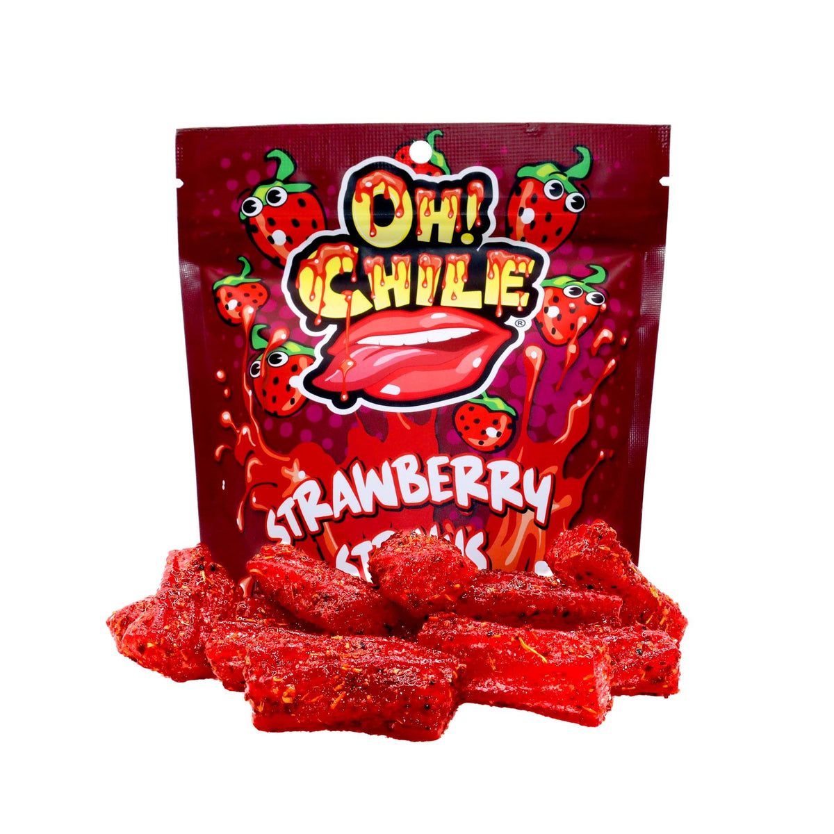 OH! CHILE STRAWBERRY STRAWS – Candy Palace